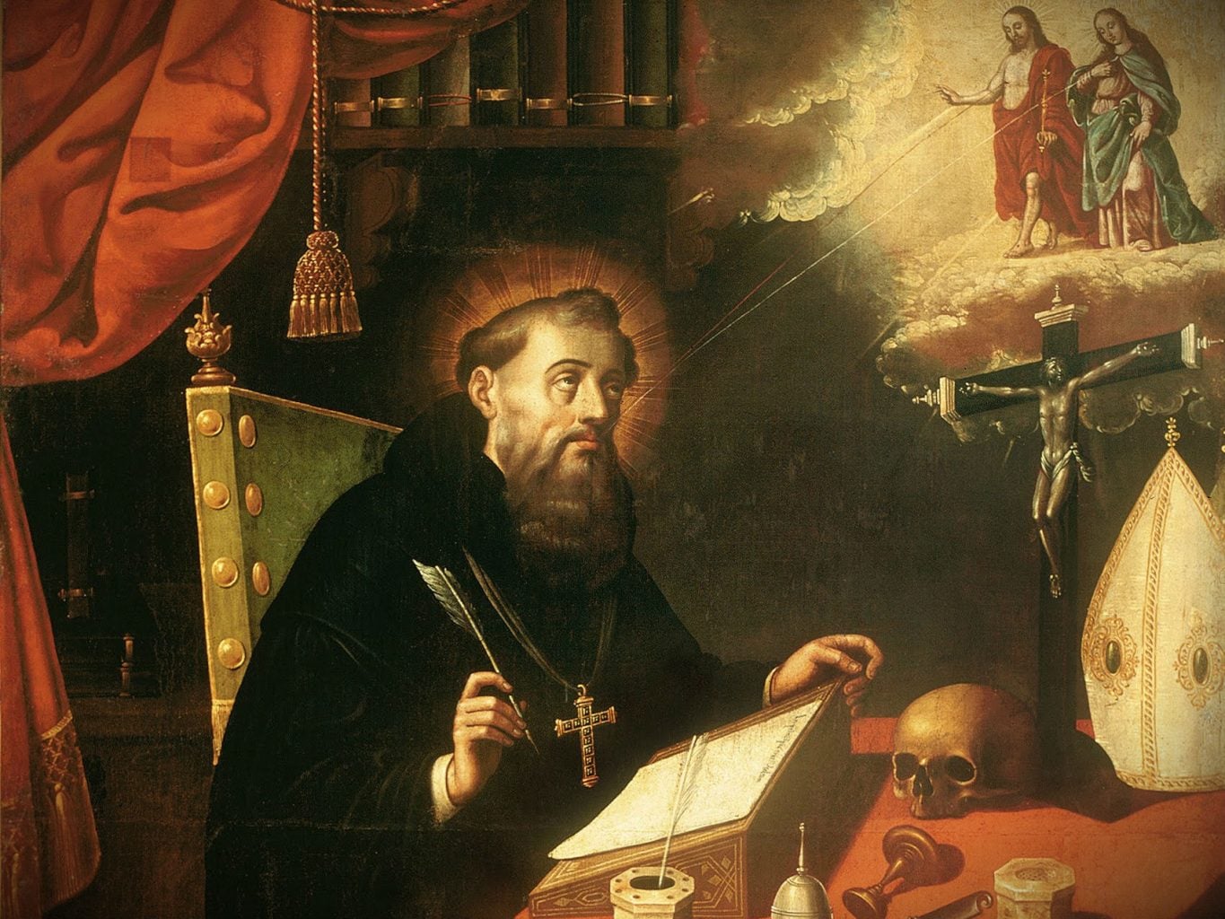 Action and Contemplation-Augustine -2- Painting Augustine Contemplation ...