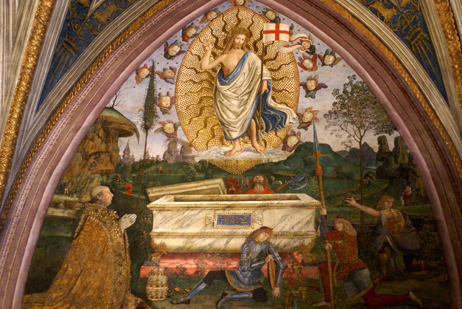 Resurrection-Pinturicchio-1492-1494 in vatican apt - Crossroads Initiative