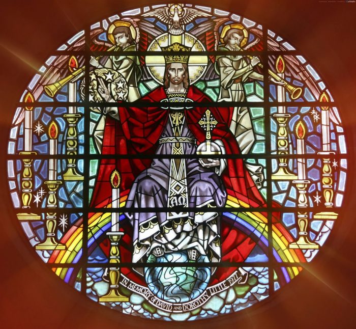 fulgentius ruspe christ the high priest stained glass king crown ...