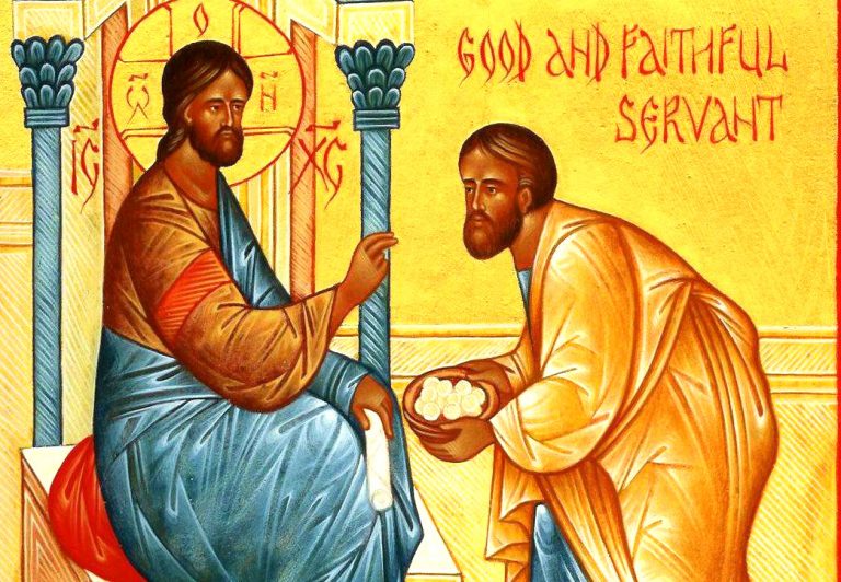 icon parable of the talents Good-and-Faithful servant - Crossroads ...
