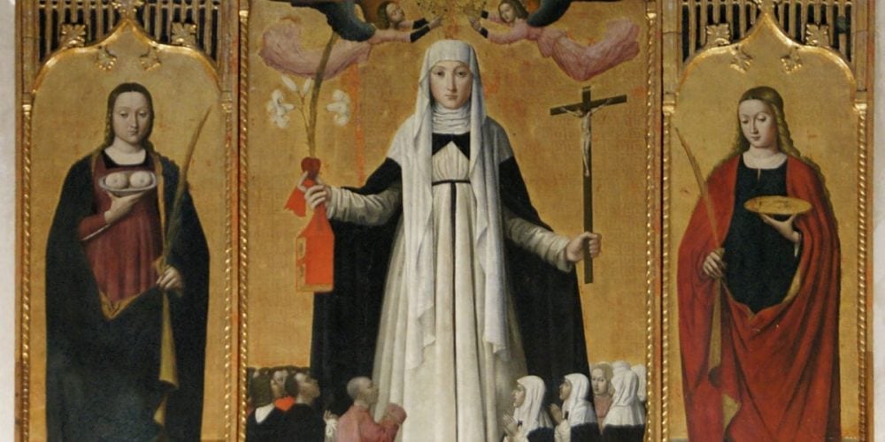 catherine of siena icon facebook - Crossroads Initiative