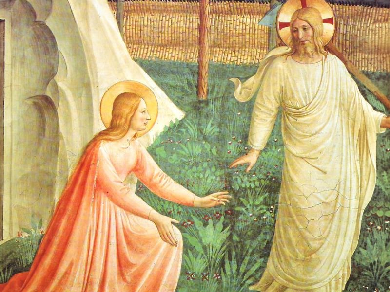 Resurrection Mary Magdalene garden fra angelico risen christ ...