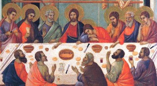 Last supper Duccio-min - Crossroads Initiative