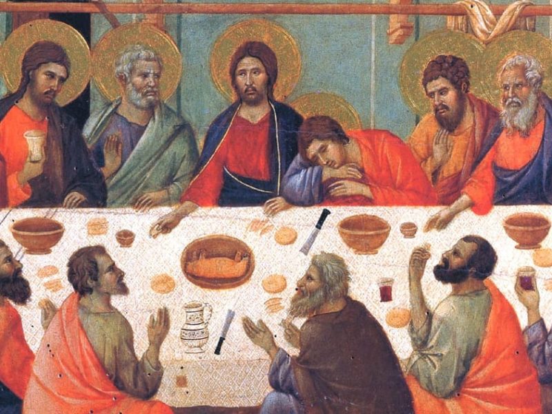 Last supper Duccio-min - Crossroads Initiative