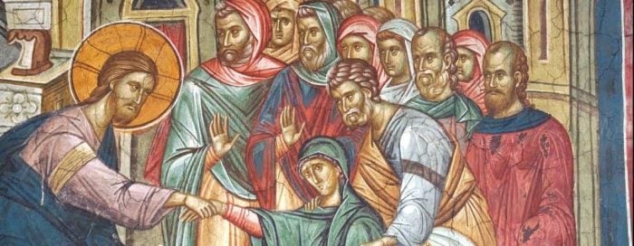 jesus heals Peter's mother in law icon-min - Crossroads Initiative
