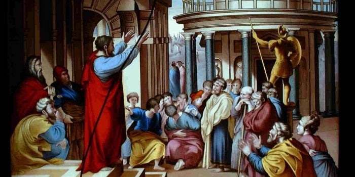 st paul preaching in athens-min facebook - Crossroads Initiative