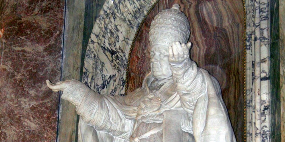 Statue of Pope Pius X St Peters Basilica Vatican Jean-Pol Grandmont ...