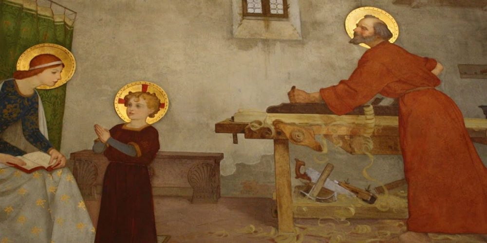 st joseph child working holy family - Crossroads Initiative
