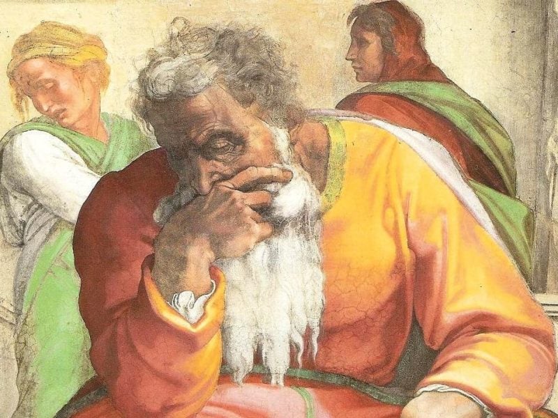 jeremiah sistine chapel stoned prophet - Crossroads Initiative