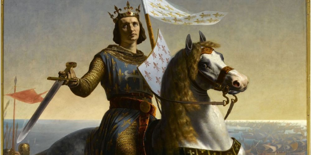 Louis IX, known as Saint Louis, King of France Emile Signol 1270 public ...