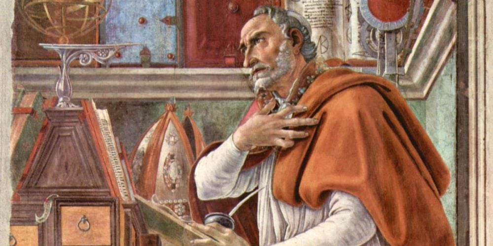 Christs Second Coming St Augustine - Painting Augustine in his Study ...